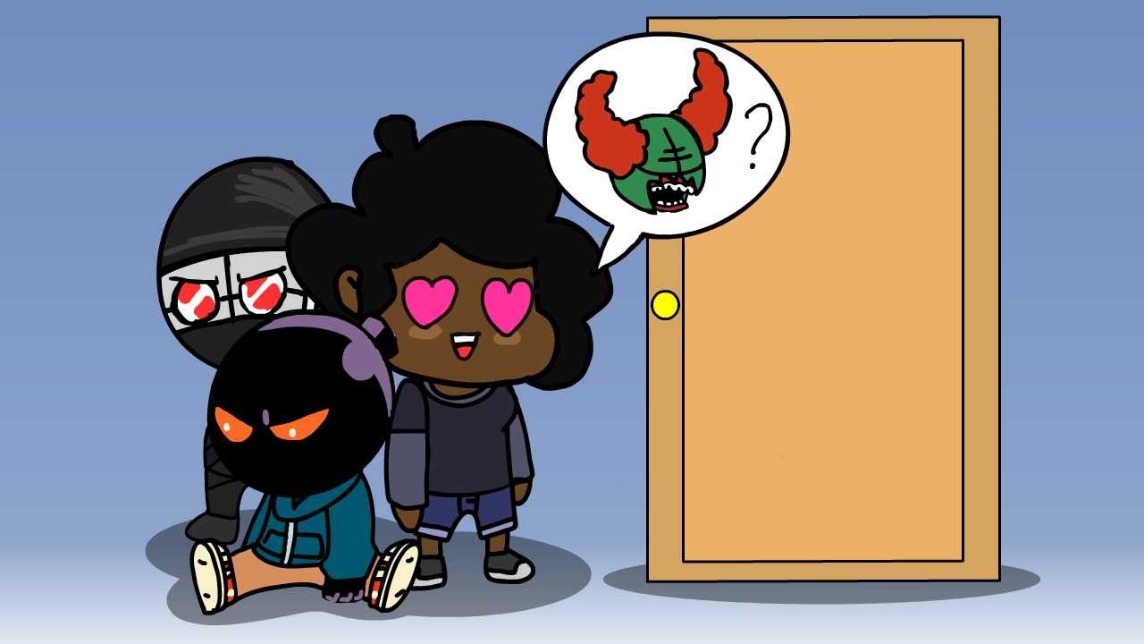 Anime Chibi Fnf vs Door || Friday Night Funkin' Animation || Whitty and ...