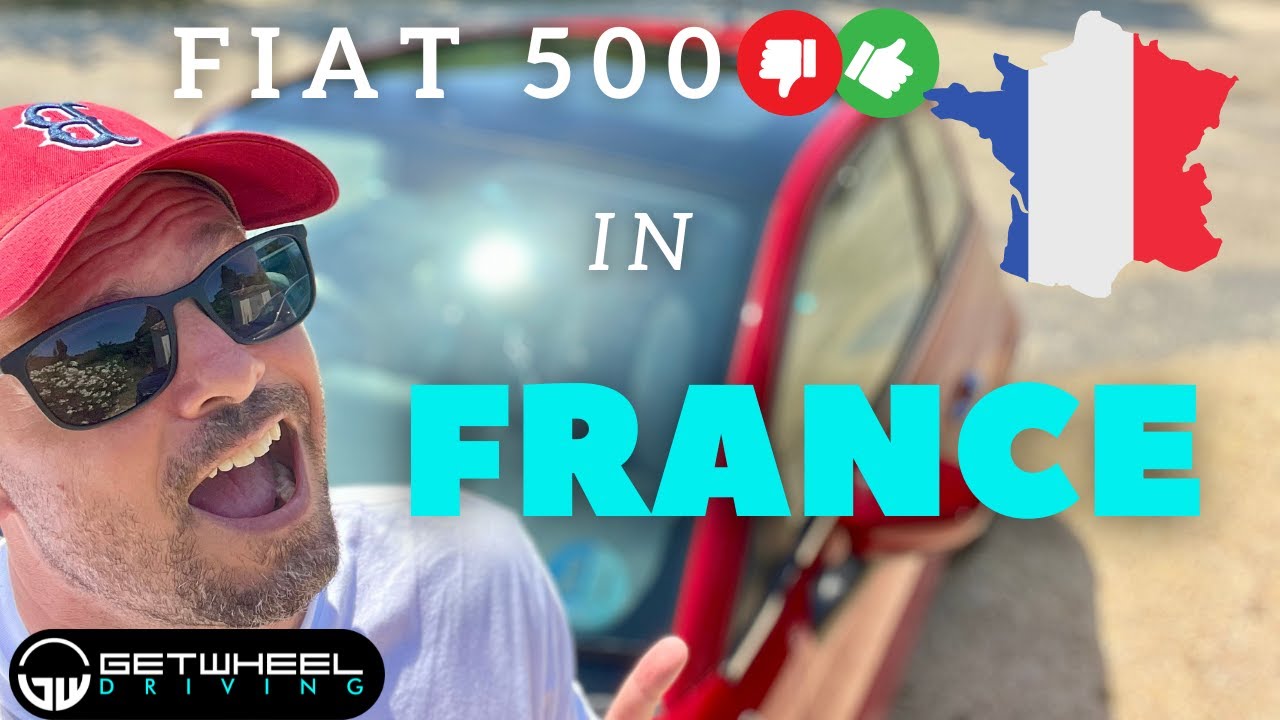 Driving a hired FIAT 500 in FRANCE - YouTube