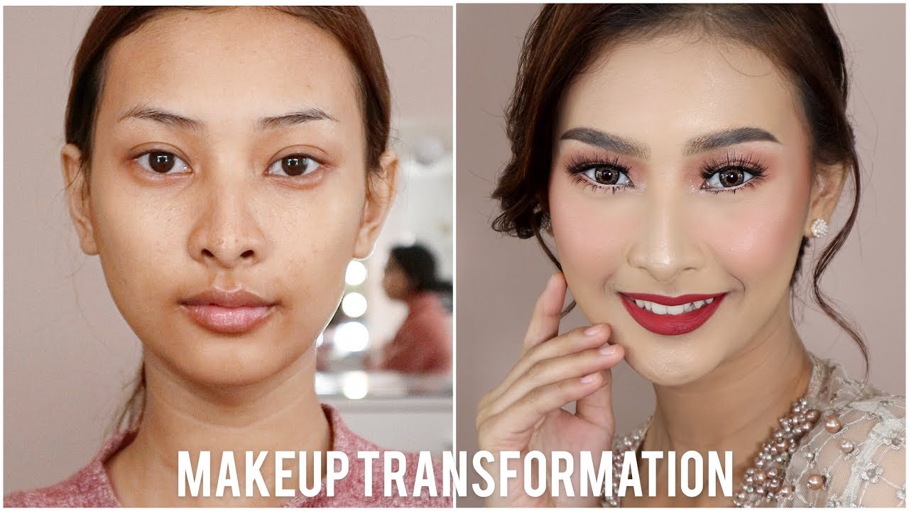 NATURAL GRADUATION MAKEUP WITH RED LIP - PRIVATE MAKEUP CLASS WITH ...