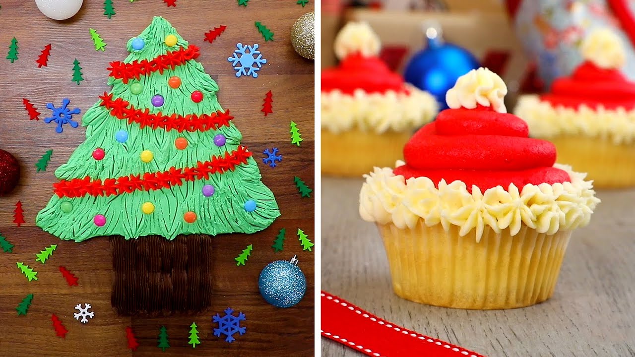 19 Christmas Pull Apart Cupcakes and Party Food Ideas - YouTube