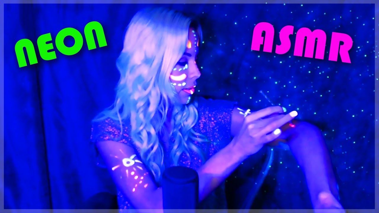ASMR Nederlands | Schilderen met NEON verf in blacklight - YouTube