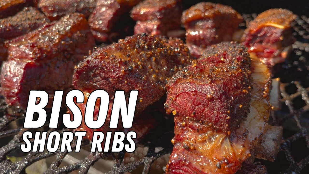 Smoked Bison Short Ribs - YouTube