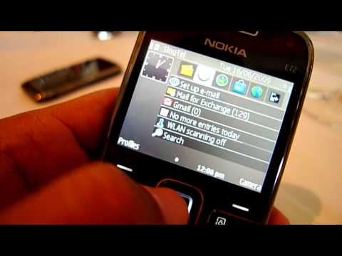 Nokia E72 Scrolling Walkthrough - YouTube