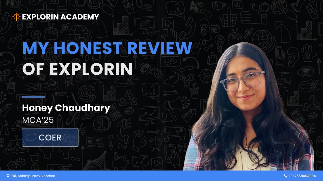 My Honest Review of Explorin | Honey Chaudhary, COER MCA '25 - YouTube