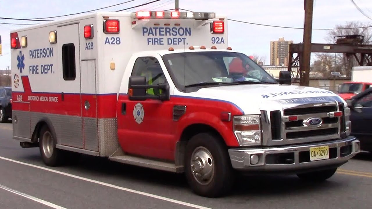 Paterson Fire Department Ambulance 92A Responding 3-22-20 - YouTube