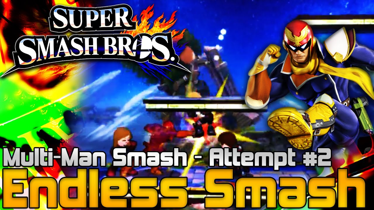 Super Smash Bros. 3DS Multi Man Smash: Endless Smash #2 - Captain ...