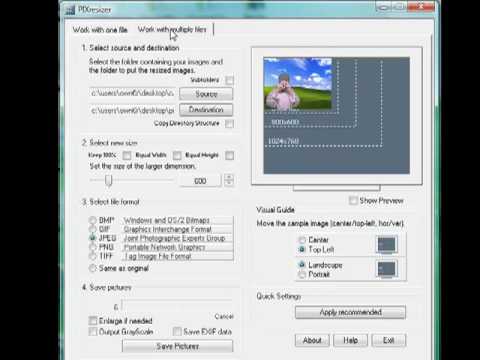 Working with images 2 using PIXresizer - YouTube