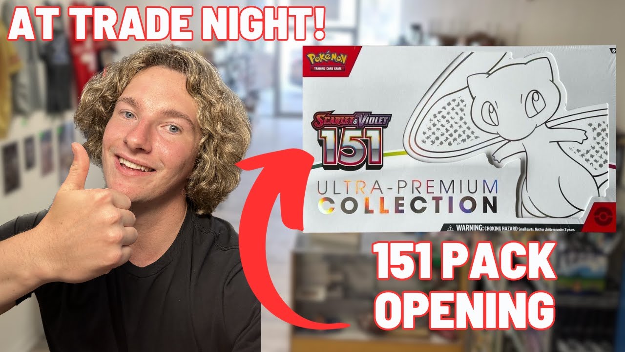 OPENING Pokemon 151 AT TRADE NIGHT! - YouTube