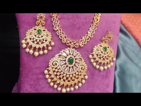 Goldplated GRT Model Jewellery #indianjewellery #imitationjewellery # ...