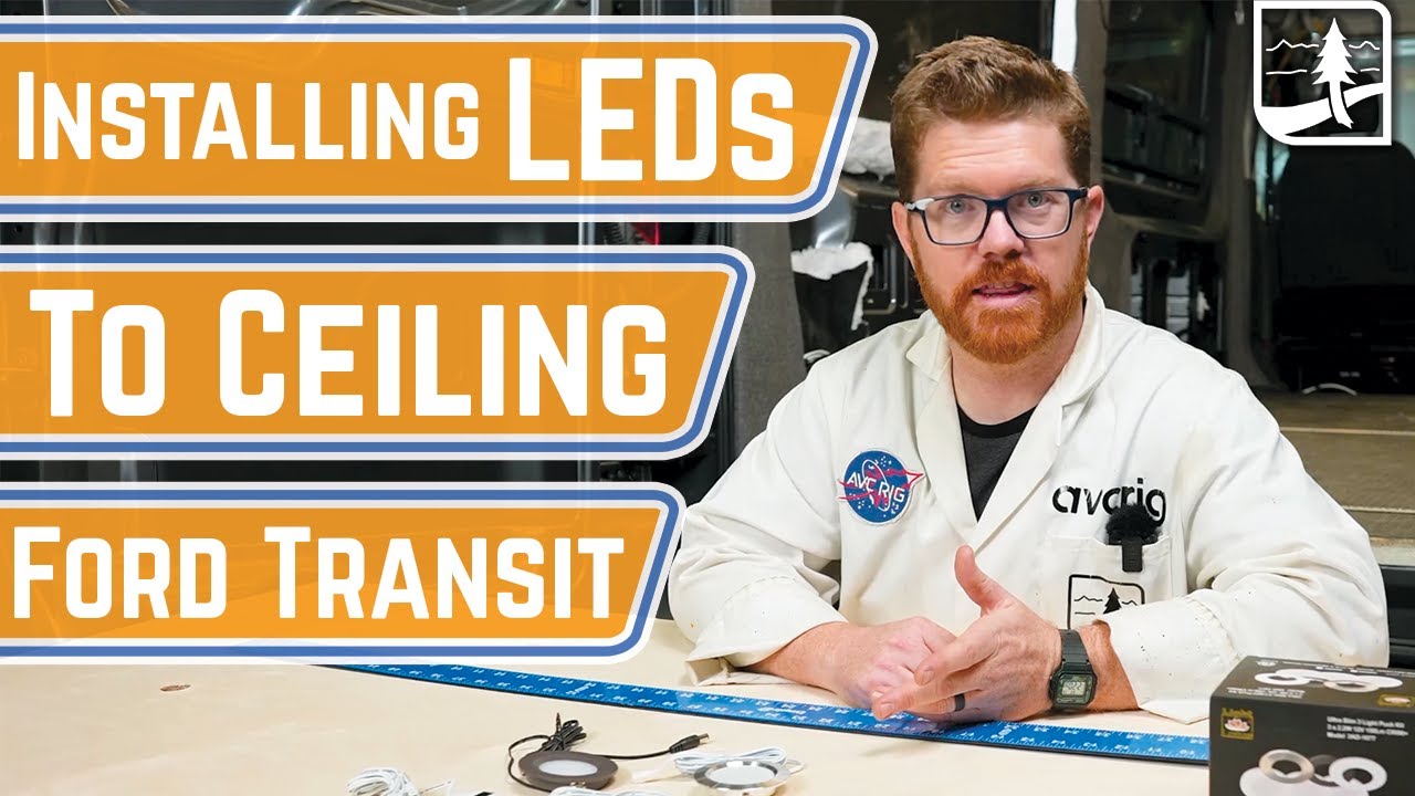 LED Lighting FORD TRANSIT | EASY Lights to Ceiling Install - YouTube