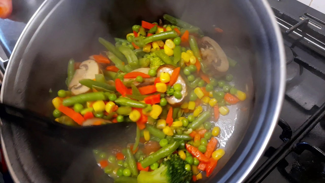 Mixed vegetables with Mushroom - YouTube
