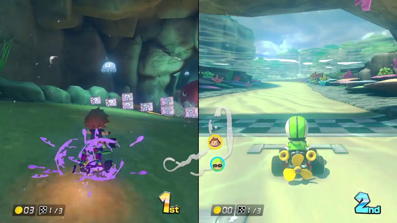 Mario Kart 8 Deluxe Villager Boy Shell Dolphin Shoals - YouTube