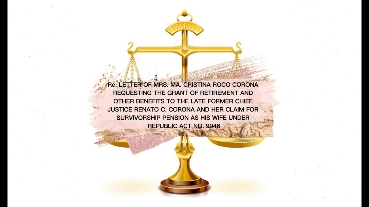 RE: LETTER OF MRS. MA. CRISTINA ROCO CORONA (Hernando, J): AN AUDIO ...