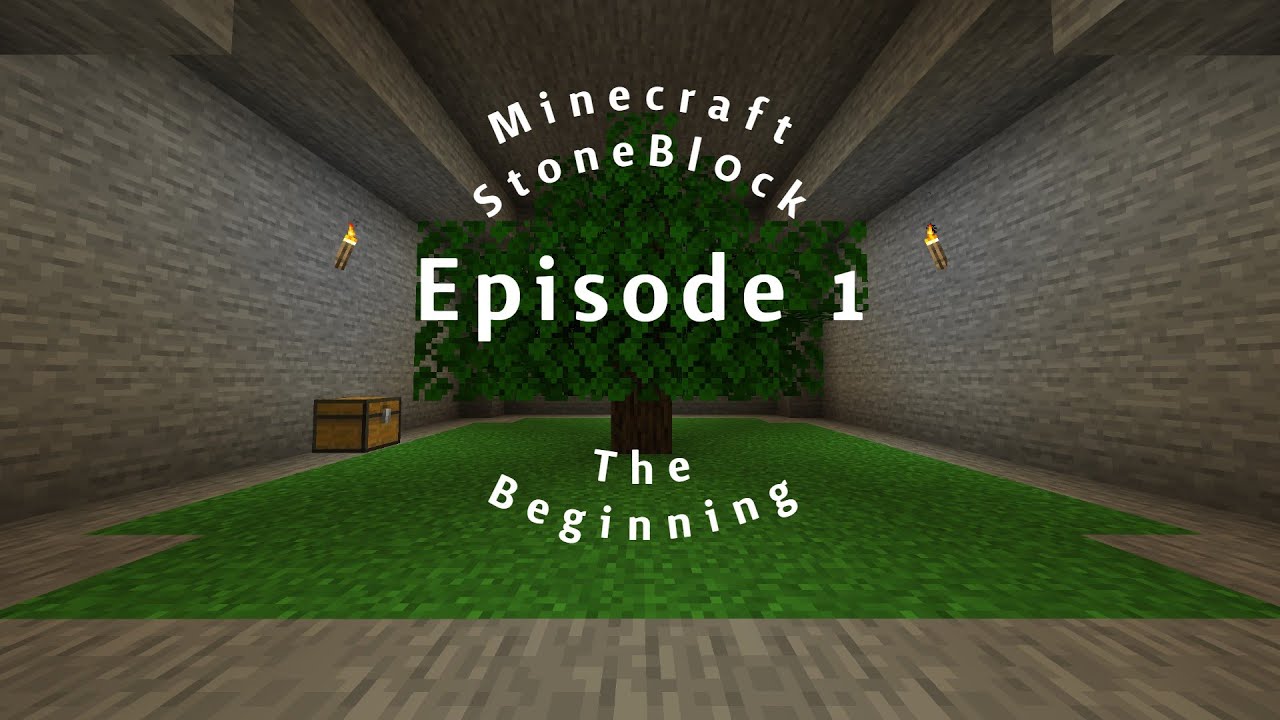 Minecraft Vanilla StoneBlock - The Beginning - YouTube