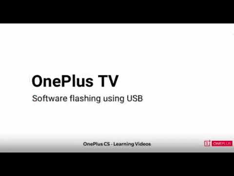 Software update for OnePlus Pro TV with PenDrive - YouTube