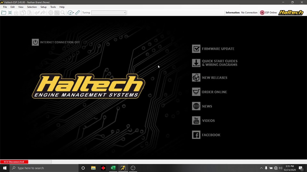 How to get started with the Haltech Elite 550. Setting up I/O for the ...