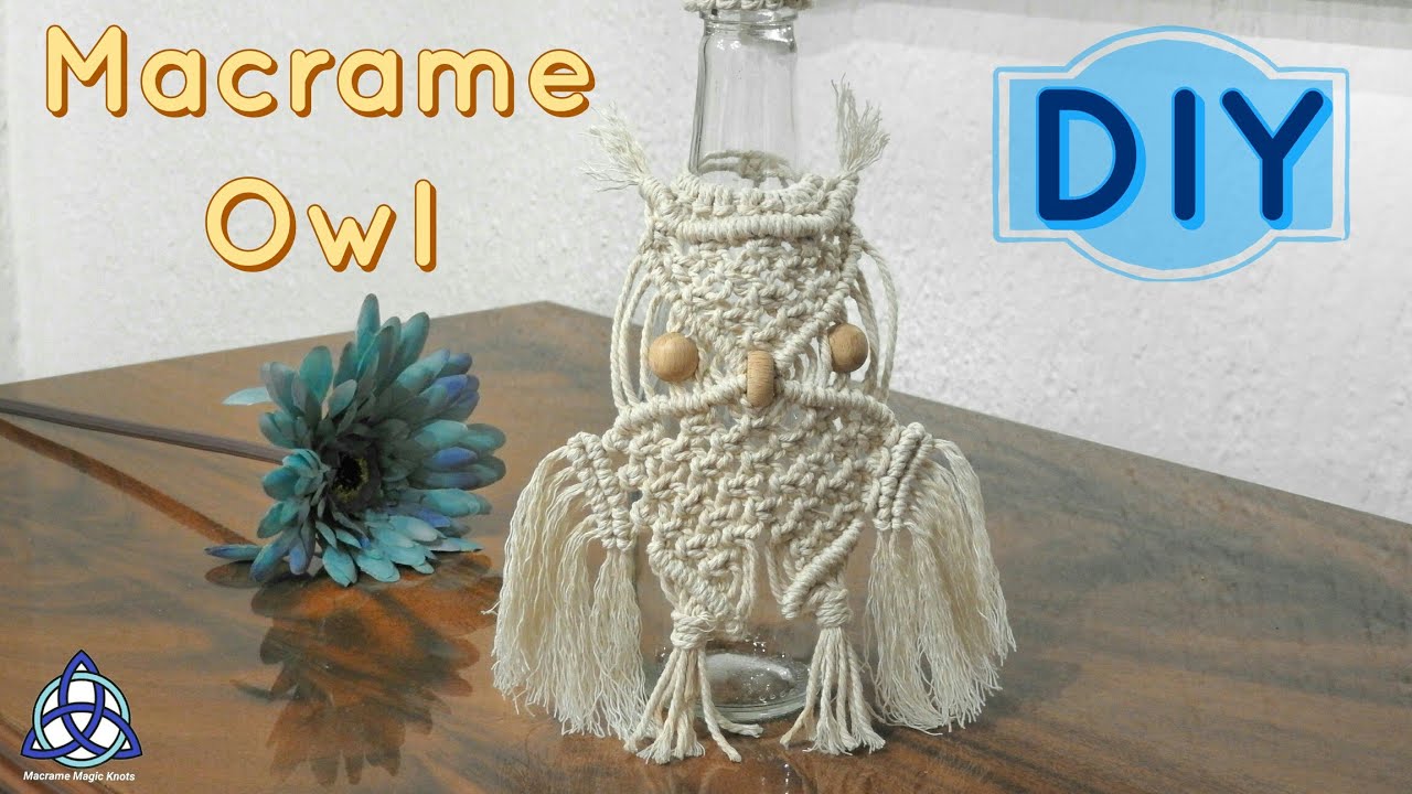 Macrame Owl Tutorial | Best out of Waste Bottle Decoration - YouTube