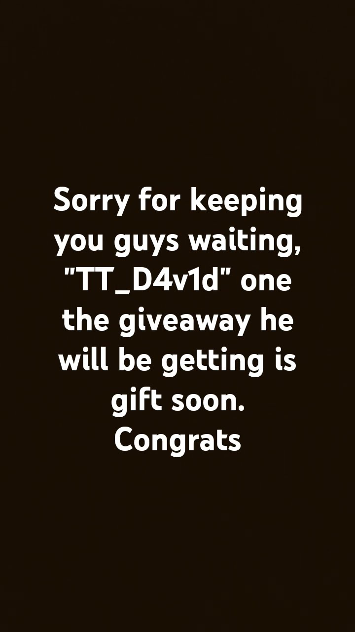 Congratulations "D4V1d" for winning. - YouTube
