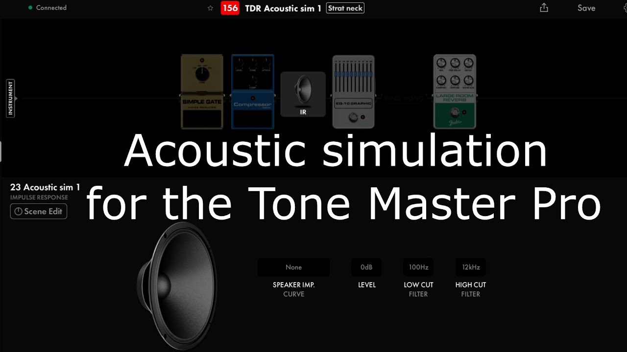 Fender Tone Master Pro | Acoustic Simulation presets - YouTube
