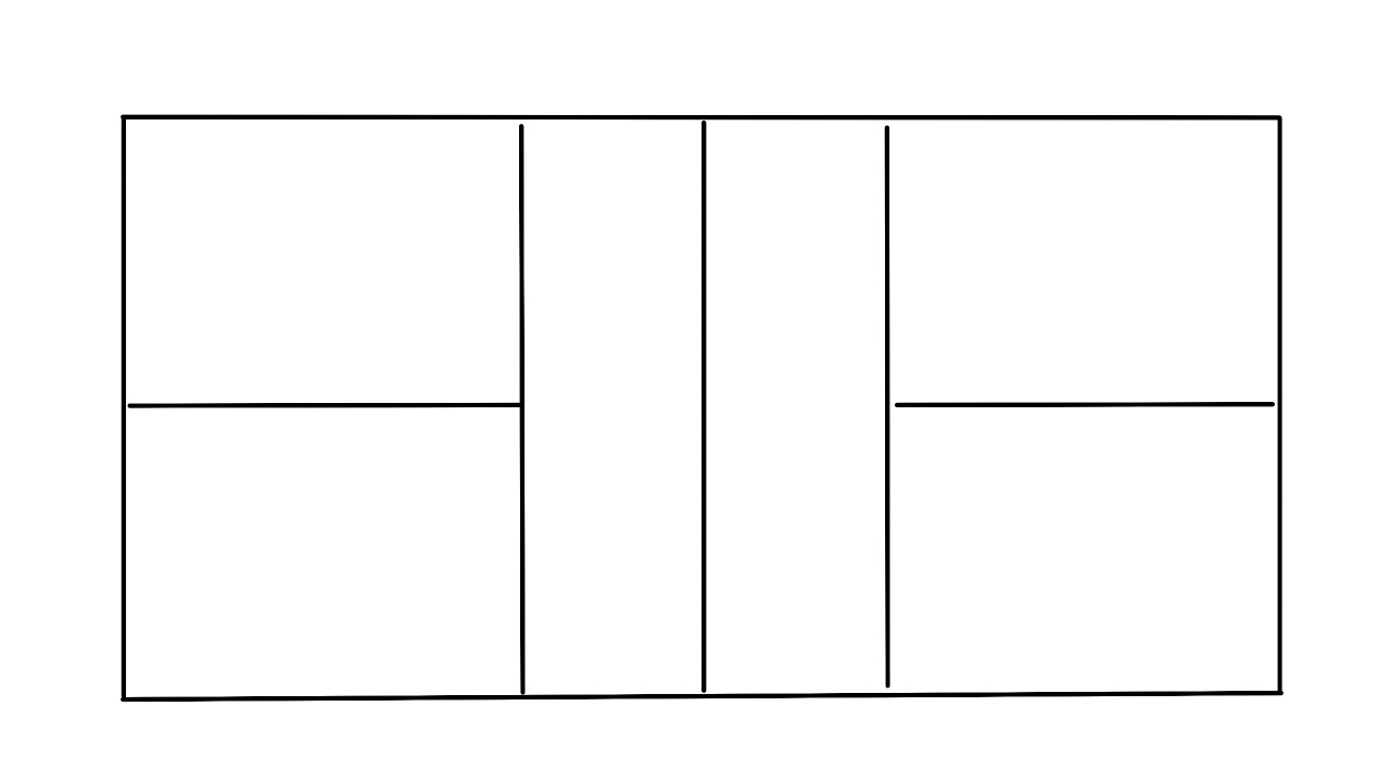 How to draw Pickleball court step by step for beginners - YouTube