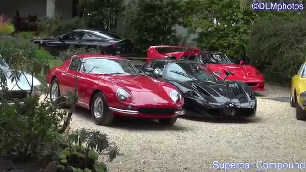 Supercar House! Maserati MC12, Ferrari F50, 599 GTO, 250 GT Lusso, Etc ...