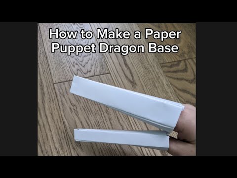 How to Make a Paper Puppet Dragon Base! (Easy) - YouTube