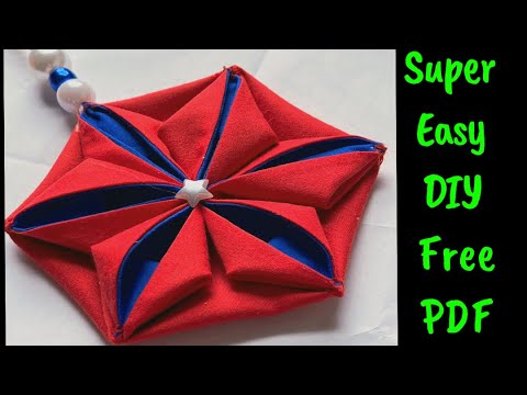 Folded Origami Hexagon / Hexagon Idea/Simple & Easy Star Ornament ...