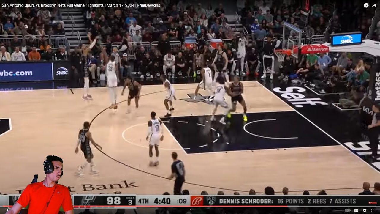 Reacting to San Antonio Spurs vs Brooklyn Nets Full Game Highlights ...