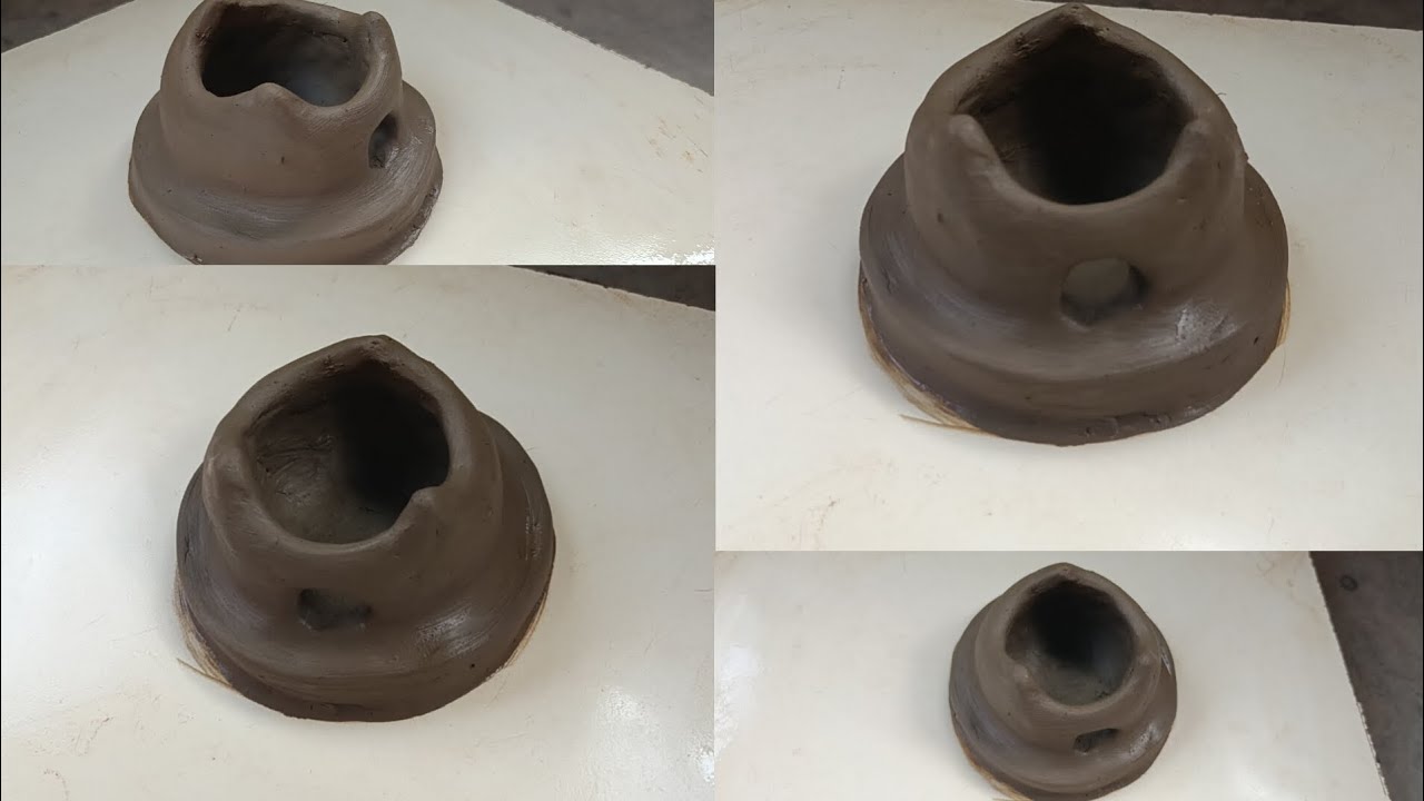 How to diy mini clay oven||মাটি দিয়ে ছোট চুলো তৈরি||clay oven making ...