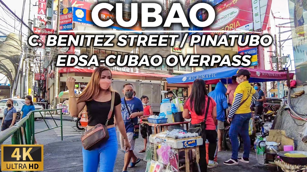 Back Streets of CUBAO QUEZON CITY Afternoon Walk [4K] Philippines ...