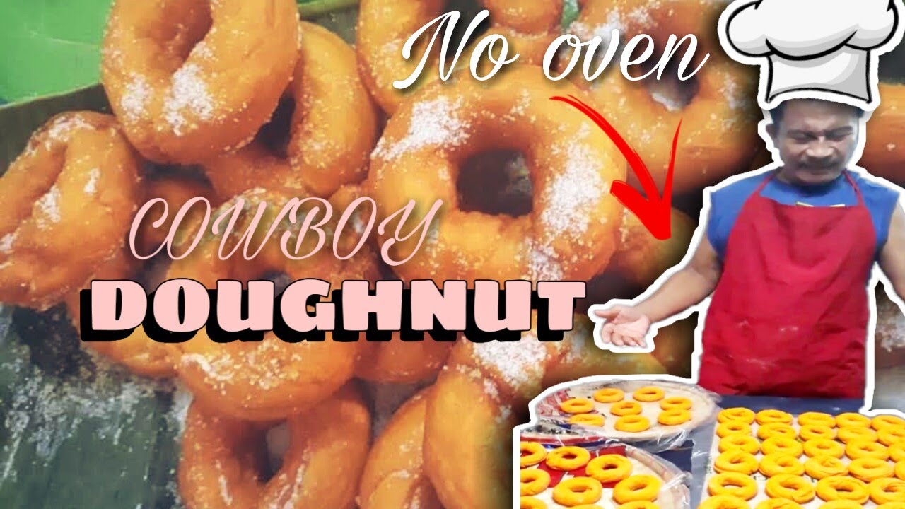 Making Homemade Cowboy Donut | Papa Nel's Kitchenette - YouTube