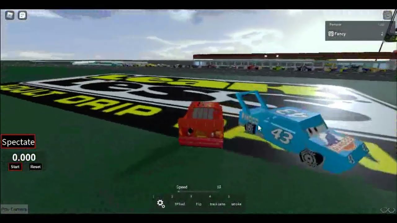 The King's Crash From Cars In Roblox - YouTube
