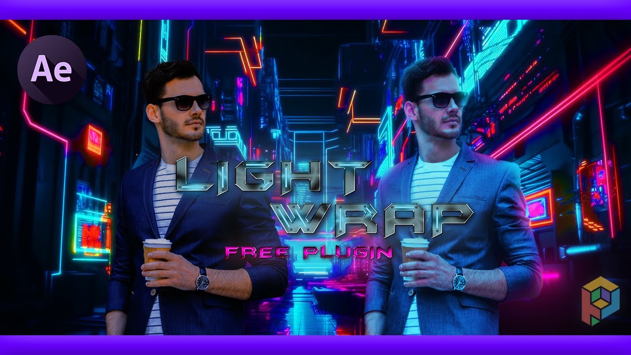 【After Effects《無料》】背景に映像を馴染ませる超便利なライトラッププラグイン『Light Wrap』を紹介!! - YouTube