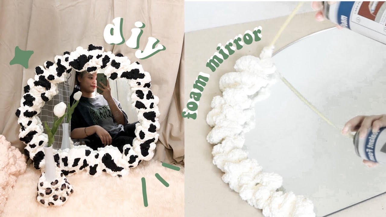 DIY AESTHETIC FOAM MIRROR | Yoselyn Eunike - YouTube