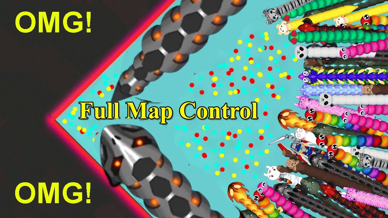 OMG ! I CONTROL FULL MAPS OF SNAKE IO 🐍 BEST EPIC SNAKE IO GAMEPLAY 🐍 # ...