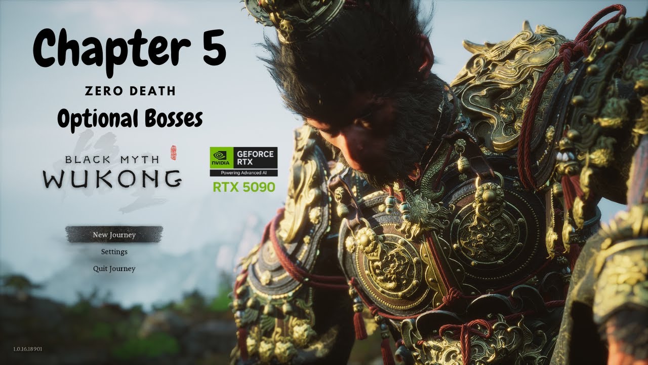 Black Myth Wukong Chapter 5 Optional Bosses | ZERO DEATH Run | RTX 5090 ...