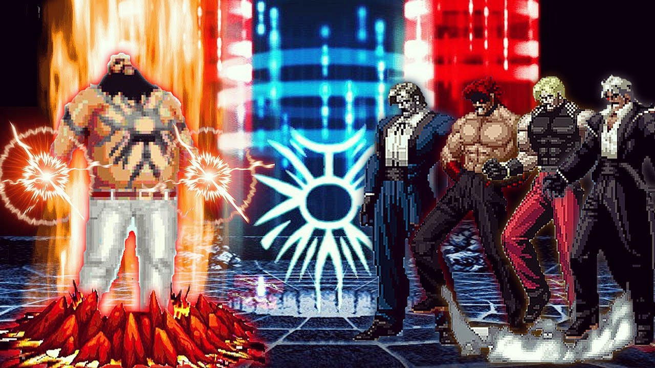 [KOF Mugen] Orochi Chang LV 2 Vs Bosses Dark Bosses Rugal Team - YouTube