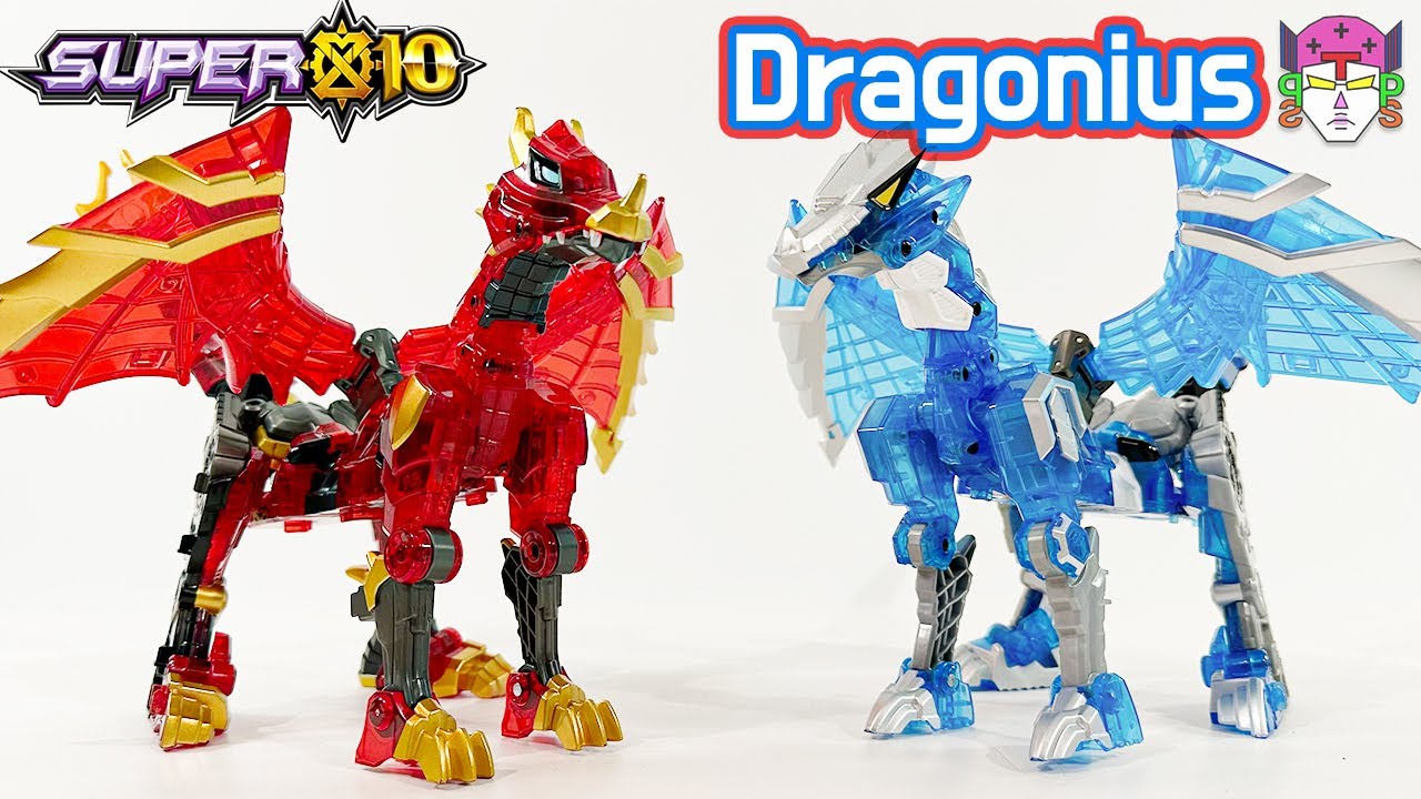 Super 10 X - [Dubble Dragon] Dragonius 슈퍼10X 불과 얼음! 더블드래곤 transform - YouTube