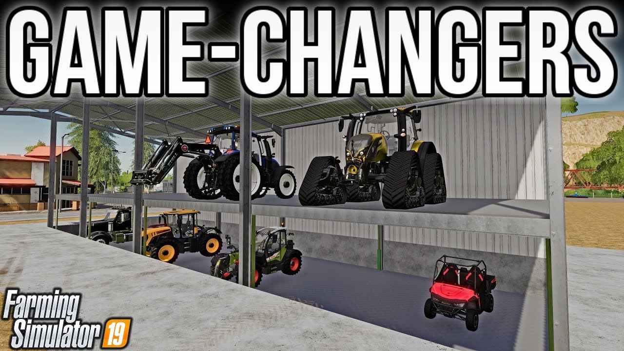 NEW MODS FS19! Best Shed I've Ever Seen + Rear Front Loader? Yes. Game ...