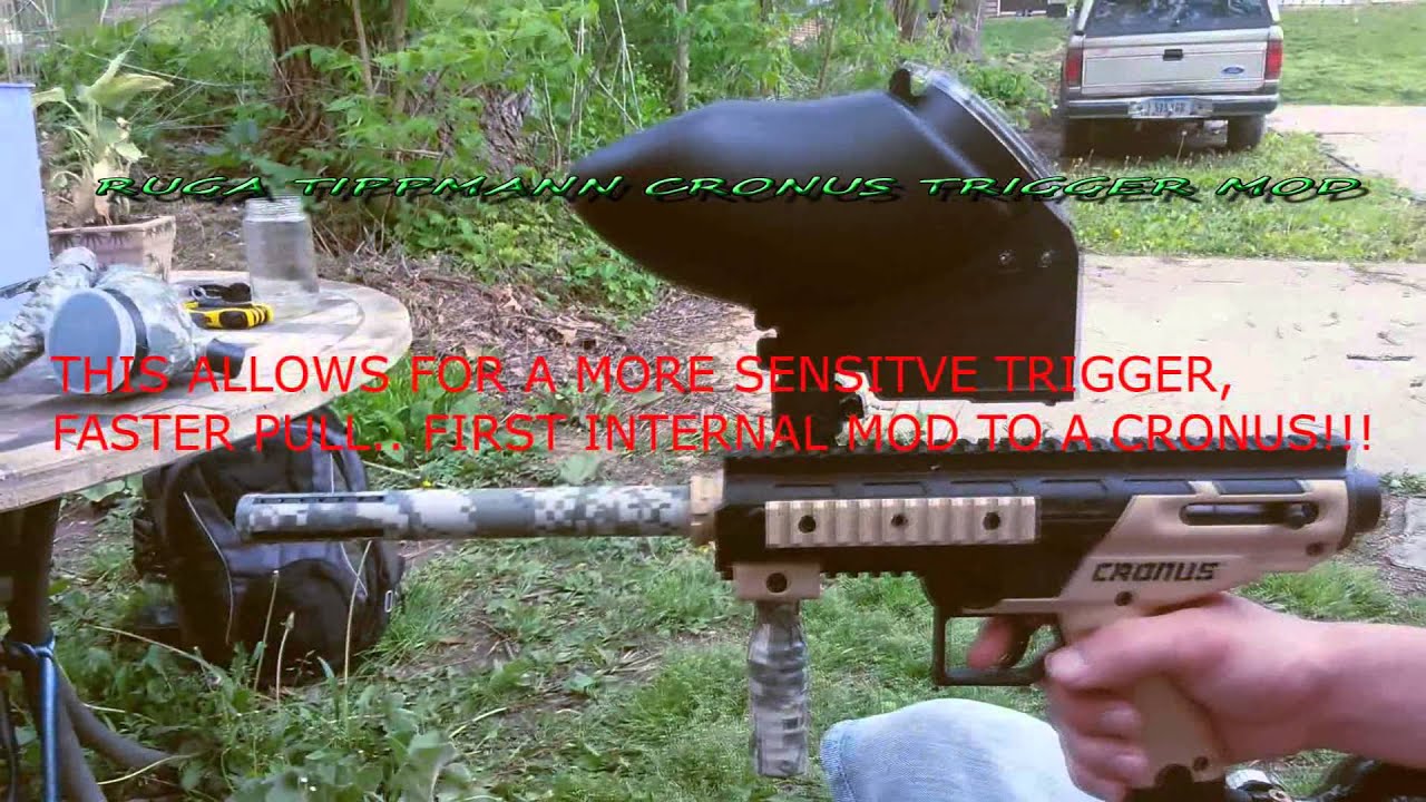 Tippmann cronus trigger mod.. - YouTube