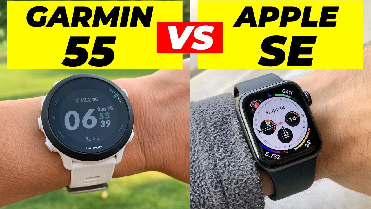 GARMIN FORERUNNER 55 vs APPLE WATCH SE: Qual Devo Escolher? - YouTube