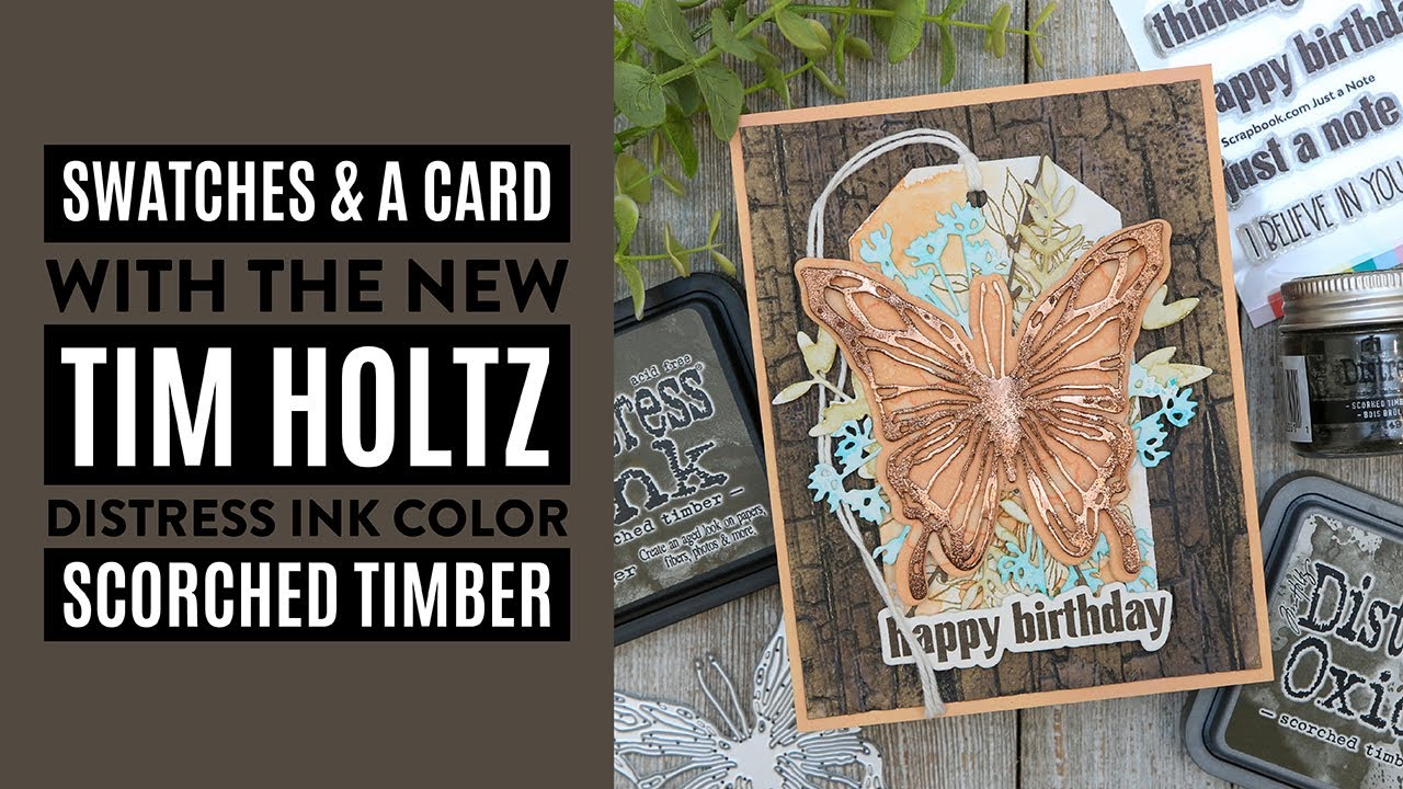 Meet the NEW Distress Color Scorched Timber! Distress Ink Swatches & A ...