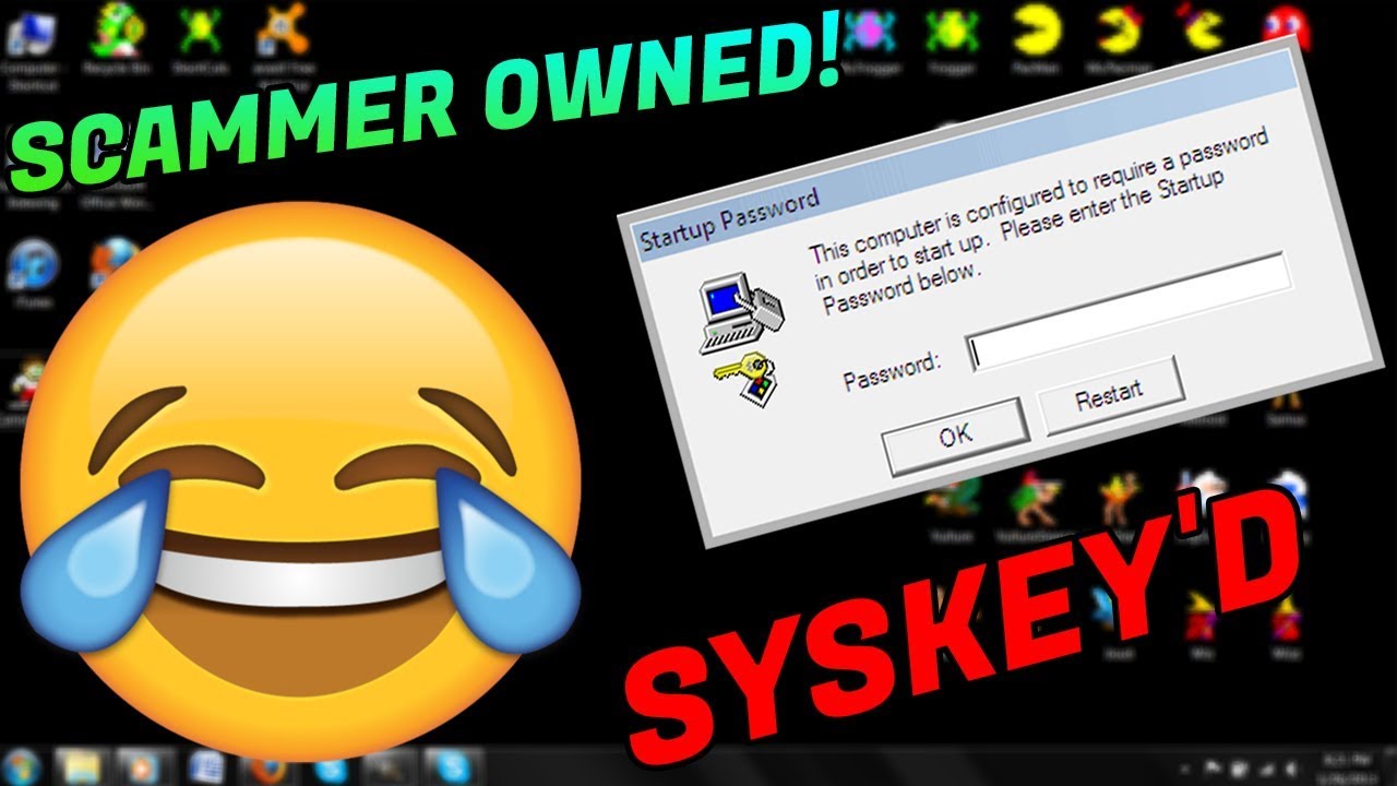SYSKEYING a scammer! Scammer gets OWNED! [SYSKEY'D] - YouTube