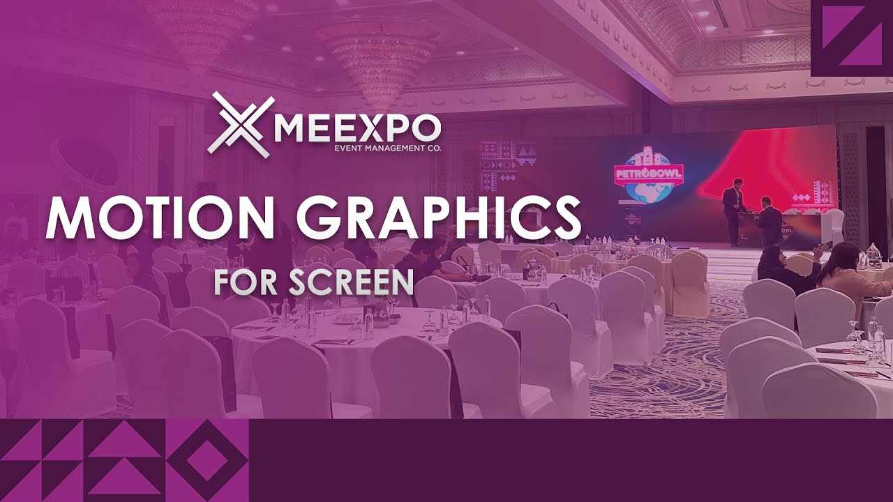Motion Graphics for Event Screen at MEEXPO - YouTube