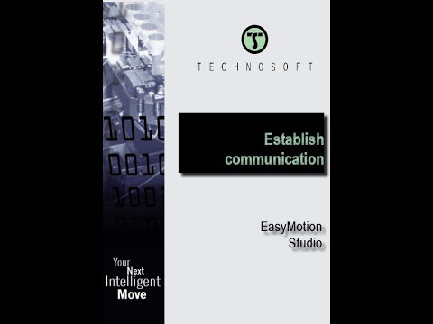 Technosoftmotion - EasyMotion Studio Establish communication - YouTube