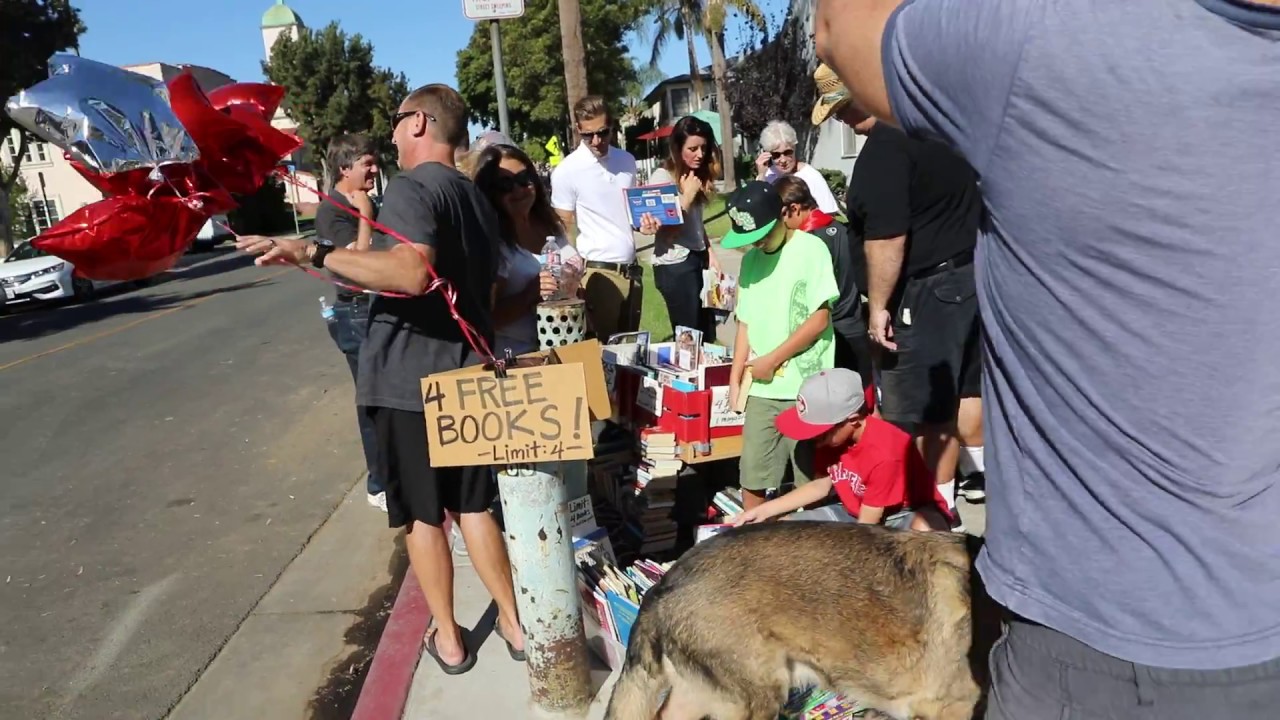 Grand re-opening! Riley's Red Wagon Book Swap moves one yard after 3 1/ ...