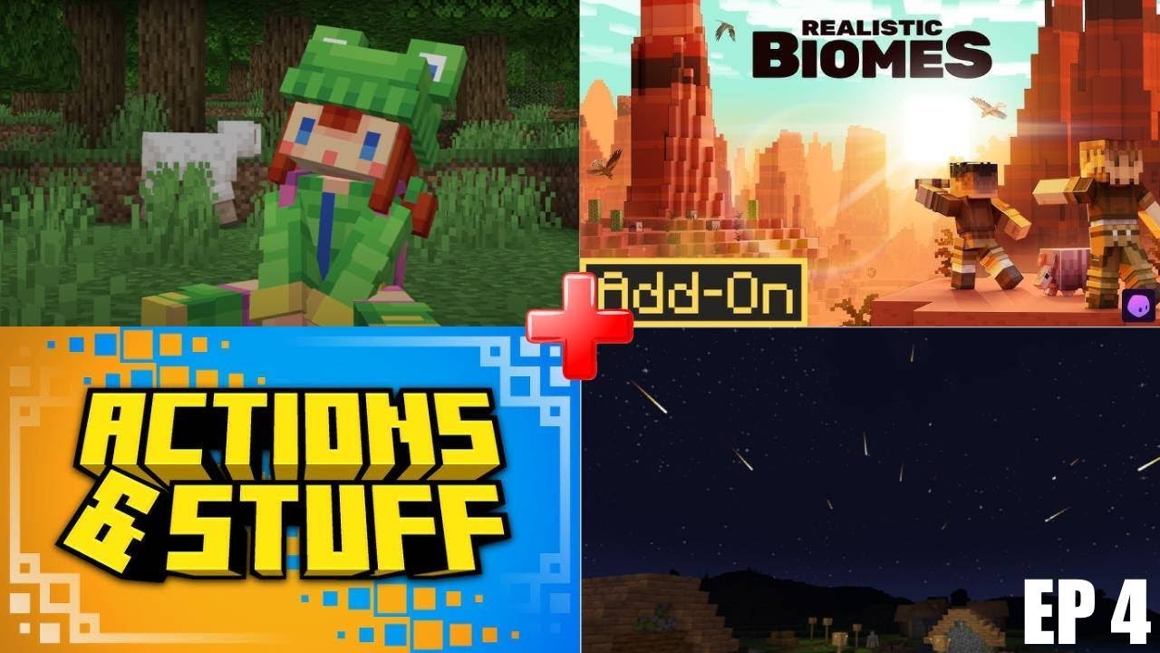Minecraft With Actions and Stuff + Realistic Biomes + RPG Skills + Soundscapes+ Ep 4 - YouTube