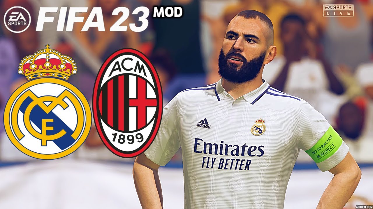 REAL MADRID vs AC MILAN FIFA 23 MOD PS5 Realistic Gameplay & Graphics ...