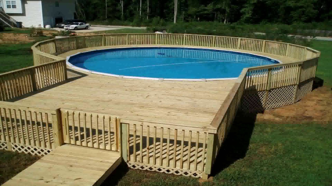 Intex Above Ground Pool Deck Plans - YouTube