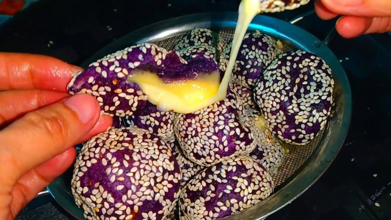 HOW TO MAKE SEASAME BALLS BUCHI /BUCHI with cheese filling # ...